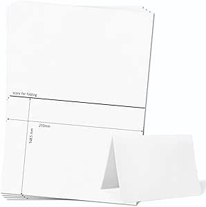 Amazon.com : OfficeGear Extra Large (A5 Size) Tent Cards Table Place ...
