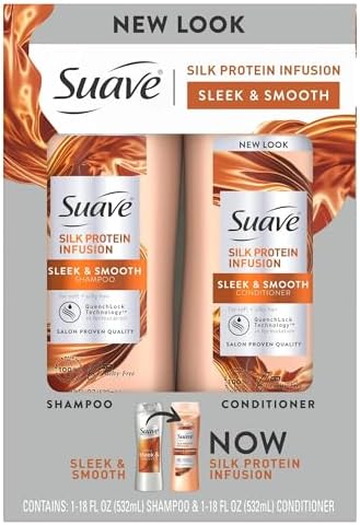 Amazon.com : Suave silk protein Infusion | shampoo 1-18oz & conditioner ...