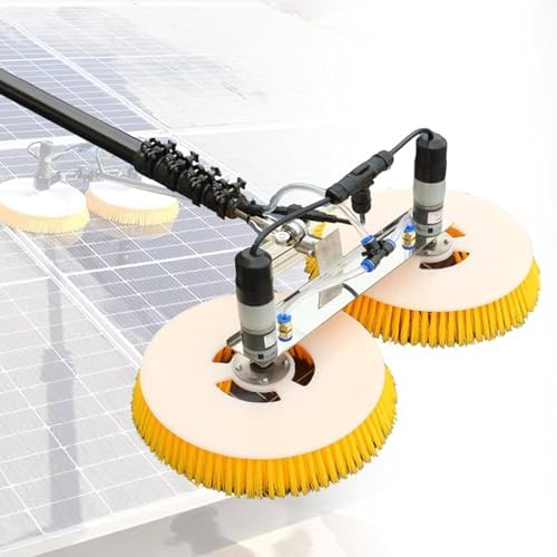 Amazon.com: Electric Solar Panel Cleaning Brush with Adjust Water Fed ...
