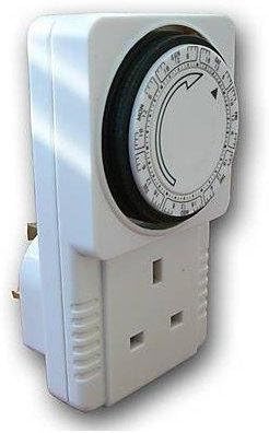 3 Pin 24 Hour Mains Plug in Timer Switch : Amazon.co.uk: DIY & Tools
