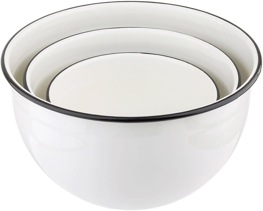 Amazon.com: Tablecraft Mixing Bowls (Set of 3), Large: 10.125" x 5.875 ...