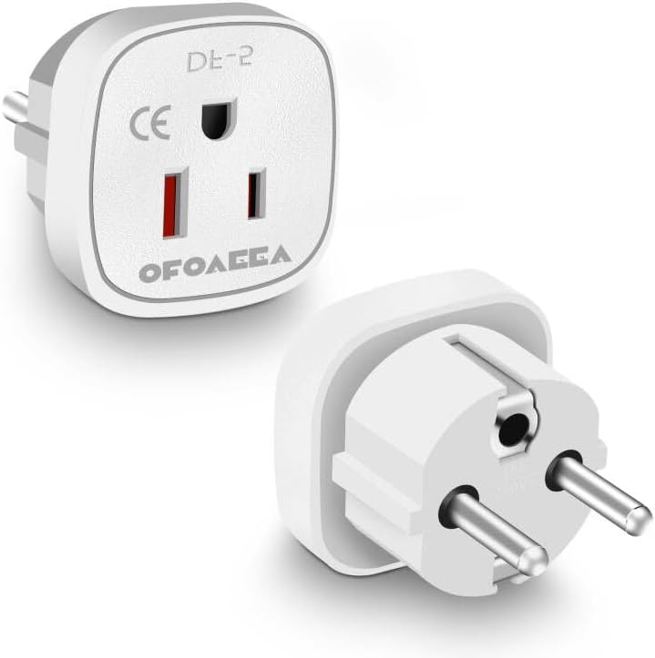 Amazon.com: European Travel Plug Adapter, US to Europe Plug Adapter ...
