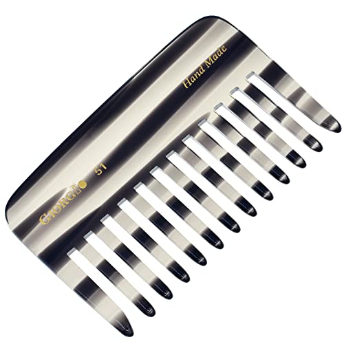 Giorgio G51 Graphite Small Travel Purse Hair Detangling Comb, Wide ...