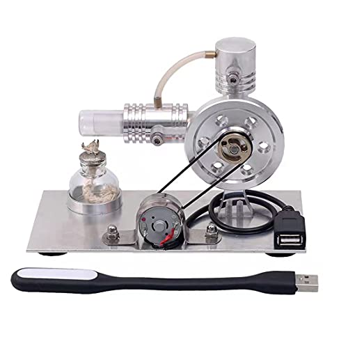 Buy Yamix L-Shape Stirling Engine Model with USB Connector and Night ...