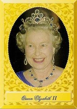 Queen Elizabeth II trading card (Royal Family) 1993 Press Pass #92 bio ...
