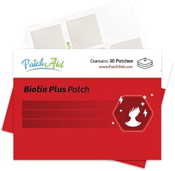 Amazon.com: Biotin Plus Topical Patch by PatchAid (30-Day Supply) White : Health & Household