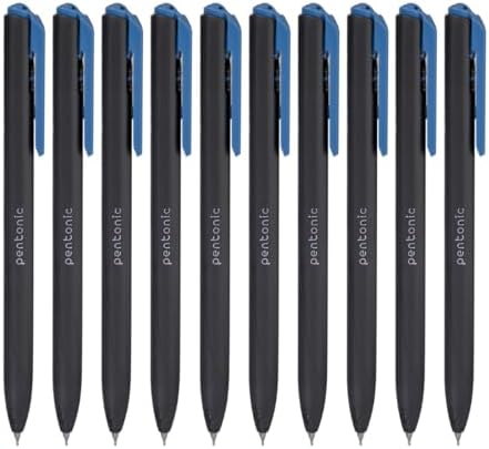Doms Inxon Blue Ball Pen| 0.7mm | Soft Rubberized Grip| PACK of 20 Blue ...