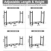 Amazon.com : Khordin 8ft Firewood Rack Outdoor Adjustable Heavy Duty ...