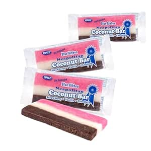 Amazon.com : Blue Ribbon Old Fashioned Neapolitan Coconut Candy Bars ...