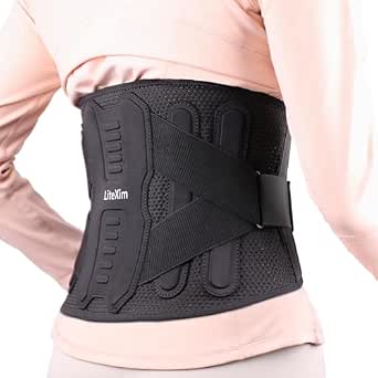 LiteXim Pro Back Brace for Men Women Lower Back Pain Relief with Rigid ...