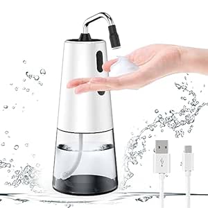 FAIBAEELLY Automatic Foaming Soap Dispenser, Touchless Foam Hand Soap Dispenser with Replaceable ...