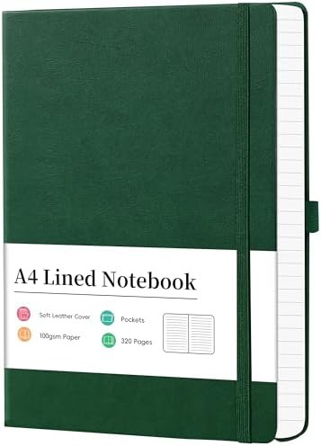 Artfan Notebook A4 - A4 Lined Notebook with 320 Pages Premium Paper ...