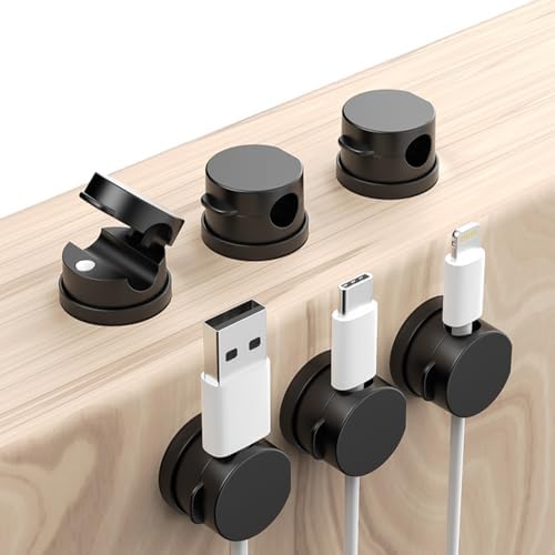 Baskiss 12 Pack Magnetic Cable Clips, Cord Organizer, Easy Secure ...