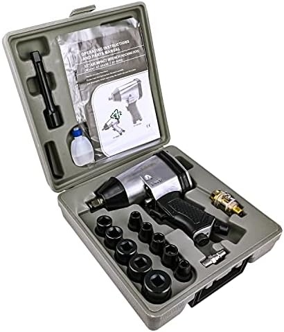 IZOM IZ-5004SG 1/2" Impact Wrench Kit (16 Pieces), Consisting of Impact ...