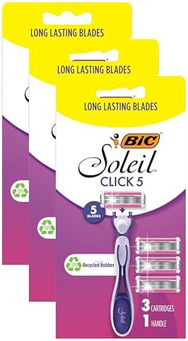 Amazon.com: BIC Soleil Click 5 Women's 5-Blade Disposable Razor, 1 ...