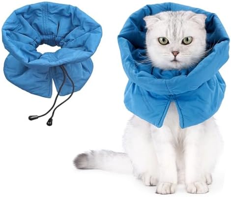 YQkangzhu Cat Recovery Collar, Soft Adjustable Cat Cone Collar ...
