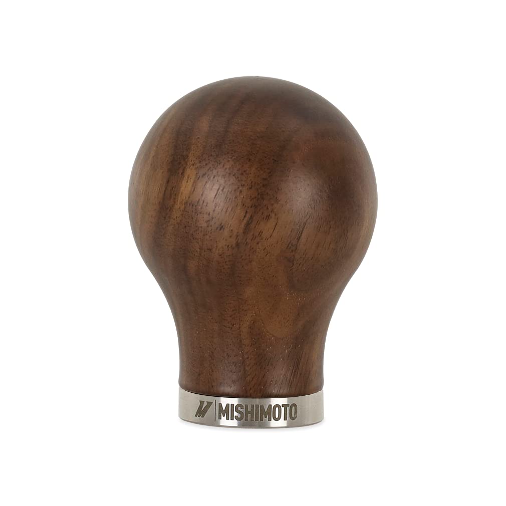 Amazon.com: Mishimoto Round Steel Core Wood Shift Knob, Walnut Wood ...
