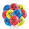 Amazon.com: Hazard Theme Balloon 12 Count, Toxic Theme Birthday Party ...
