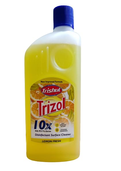 Trishul Trizol 10x Disinfectant Surface Cleaner | Lemon Fresh | 500 ML ...