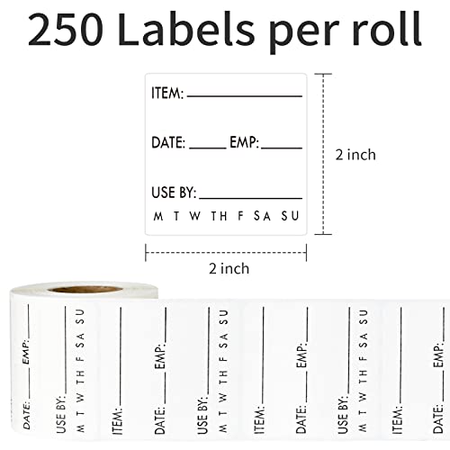 Snapklik.com : Dissolvable Food Labels 2 X 2 Inch Shelf Life For ...