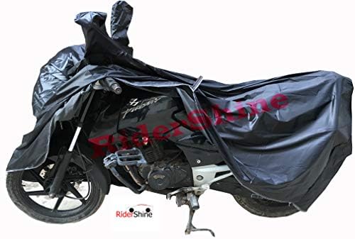 RiderShine Rain Coated Cover Pulsar 150 Bike Cover Waterproof (Black ...