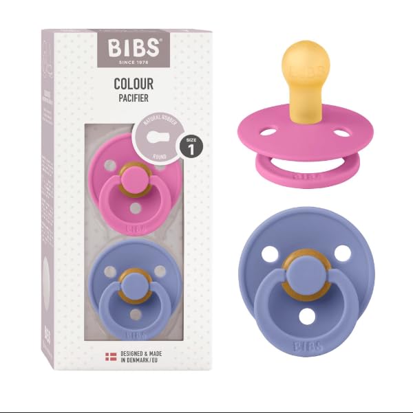 Amazon.com : BIBS Pacifiers Colour Collection | Natural Rubber Baby ...