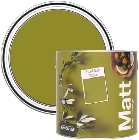 Rust-Oleum Colours Matt Emulsion Wall and Ceiling Paint - Pickled Olive ...