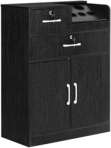 Amazon.com: BarberPub Locking Storage Cabinet Barber Utility Unit ...