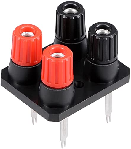 Buy KFidFran 5pcs 4 Way Jack Socket Spring Push Release Connector ...