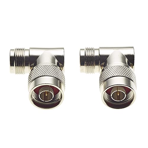 N Type 90 Degree Socket To Plug Adaptor – Connector Adapter Right Angle ...