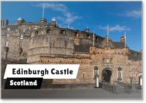 Amazon.com: Edinburgh Castle, Scotland, Design 2, Fridge Magnet : Home ...