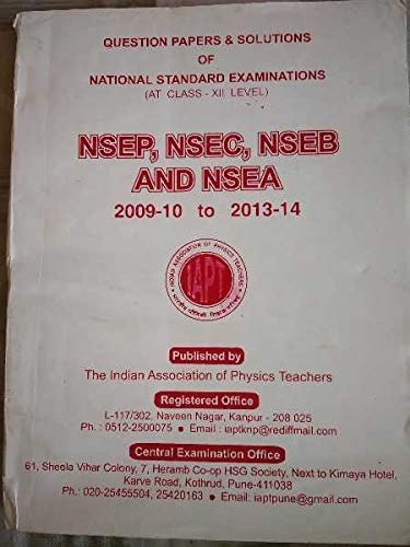 IAPT. Question paper and solutions for NSEP, NSEC, NSEB and NSEA ...