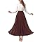 Afibi Womens Chiffon Retro Long Maxi Skirt Vintage Dress : Amazon.ca ...