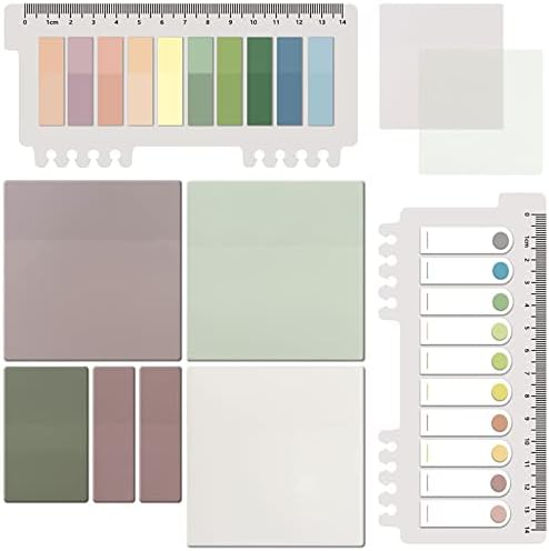 Amazon.com : Temiary 1000 Sheets Transparent Arc-Angle Sticky Notes 3 x ...