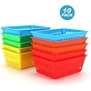 Amazon.com - 10 Pack Mini Storage Baskets Bins, Plastic Organizer ...