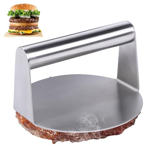 Smash Burger Press 14.4cm/5.6inch Round Stainless Steel Meat Press ...