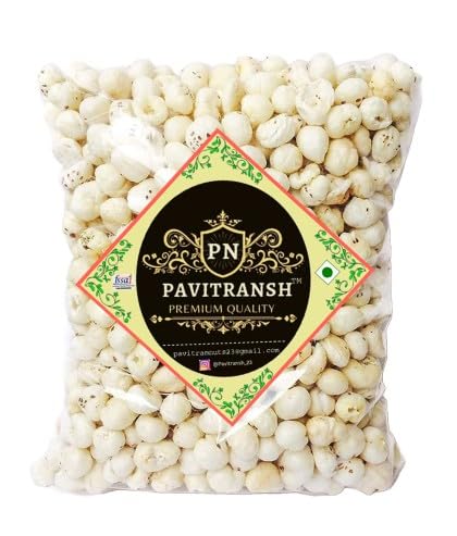 Pavitransh Foxnuts | Phool Makhana| Lotus Seeds - 400g Pack | Plain ...