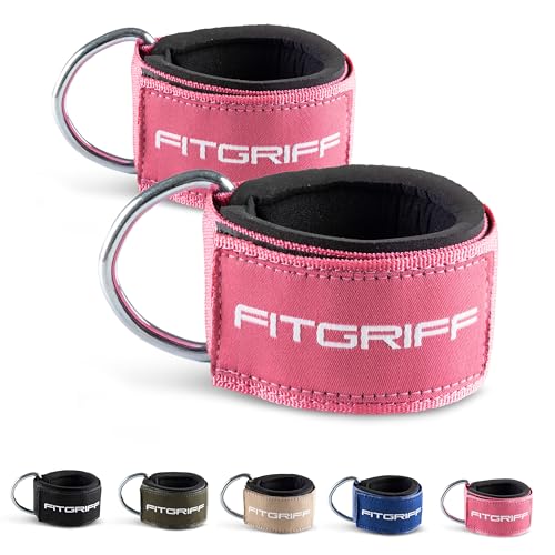 Snapklik.com : Fitgriff Ankle Straps V2 For Cable Machine