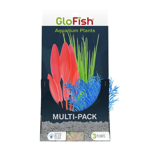 Snapklik.com : GloFish Fluorescent Plant Multipack 3 Count