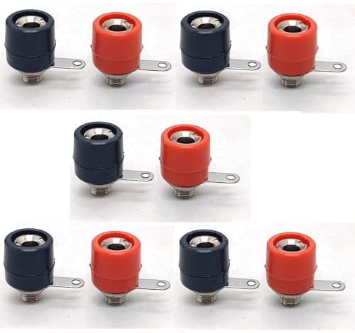 TAAPSEE Banana Socket 4mm Audio Speaker Wire Cable Connector Plugs ...