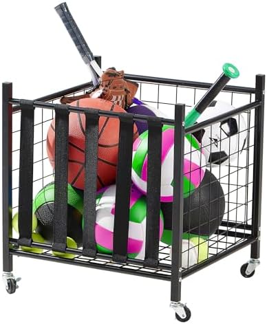 Amazon.com: Oududianzi Ball Storage, Ball Holder, Rolling Sports Ball ...