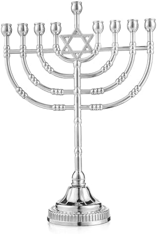 Amazon.com: Hanukkah Menorah with Star of David – Traditional Jewish ...