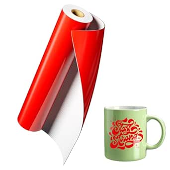 Amazon.com: LIKCUT Red Permanent Vinyl, 12"x 50FT Red Vinyl for Cricut ...
