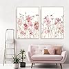 Amazon.de: Sarah Duke 3er Poster Set Wohnzimmer, Rosa Blumen Wandbilder Kunstposter, Ohne Rahmen ...