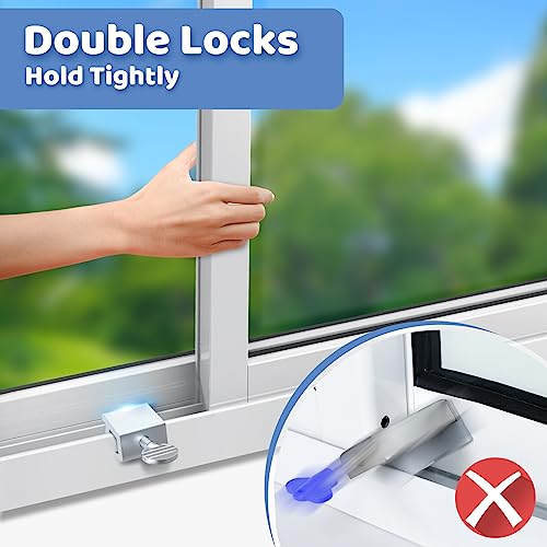 Snapklik.com : Sliding Door Window Locks For Security - 10 Packs Child ...