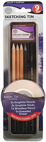Daler-Rowney Simply Pencil Sketching 9 Pcs Tin Set : Amazon.in: Home ...