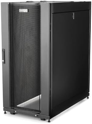 StarTech.com 4-Post 25U Server Rack Cabinet, 19" Data Rack Cabinet for ...