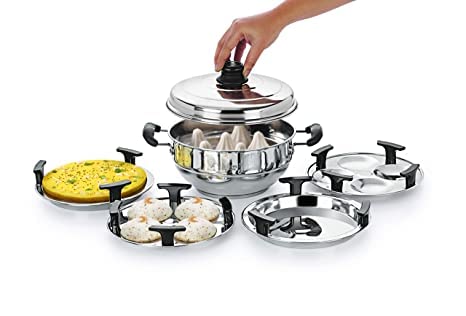 Pramesh Bartan Bhandar 7 pcs Mini Multi Kadai with Stainless Steel Lid ...