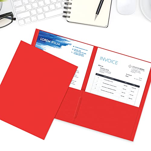 Snapklik.com : Two Pocket Folder, 100 Pack 2 Pocket Folders, Letter ...