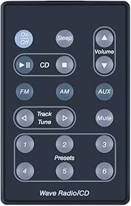 Amazon.com: New Remote Control Replacement Fit for Bose A5 Wave Radio/CD Player AWRC-1P AWRC-P1 ...
